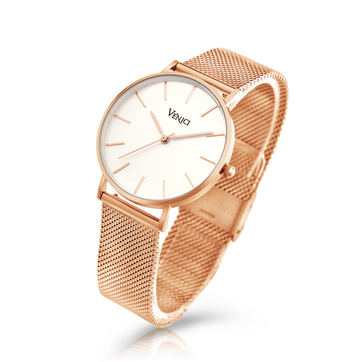 Athena Rose Gold Watch for Women | Venici Times